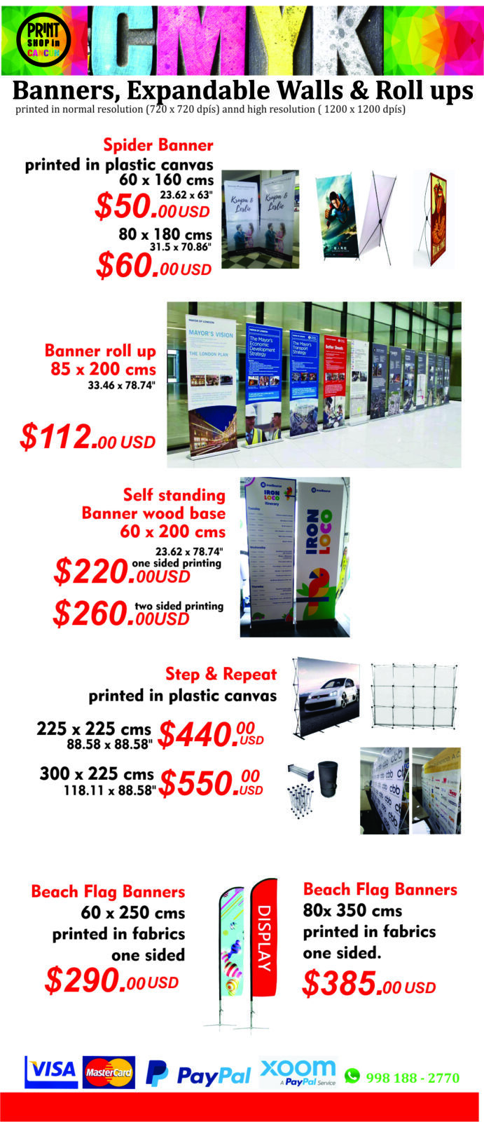 Roll Ups & Banners - Print Shop in Cancun